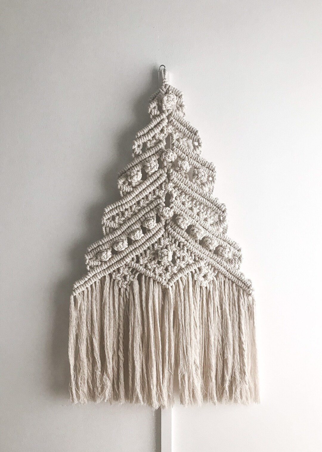 Large Macrame Christmas Tree Wall Tapestry Hand Made Boho - Etsy