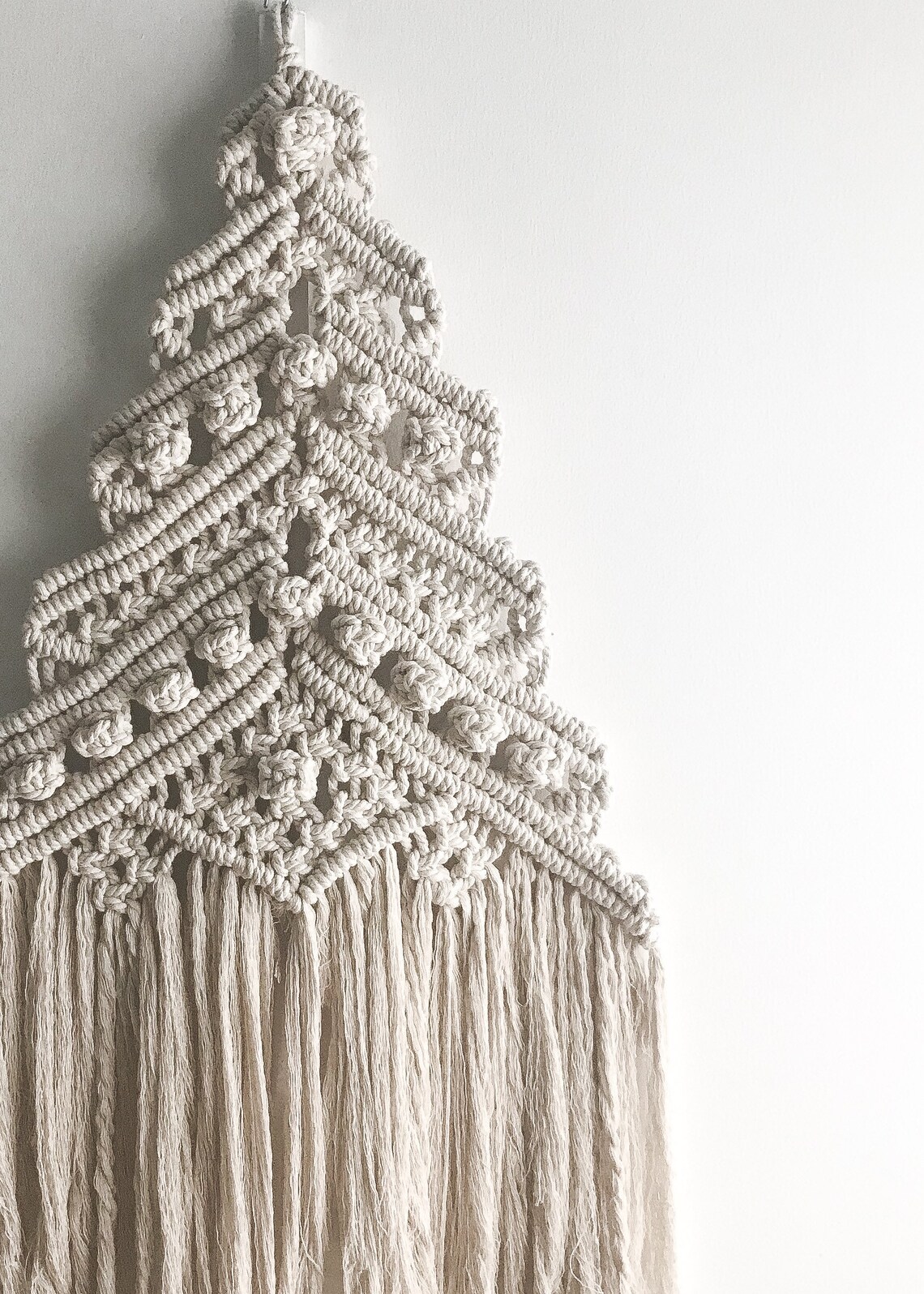 Large Macrame Christmas Tree Wall Tapestry Hand Made Boho - Etsy