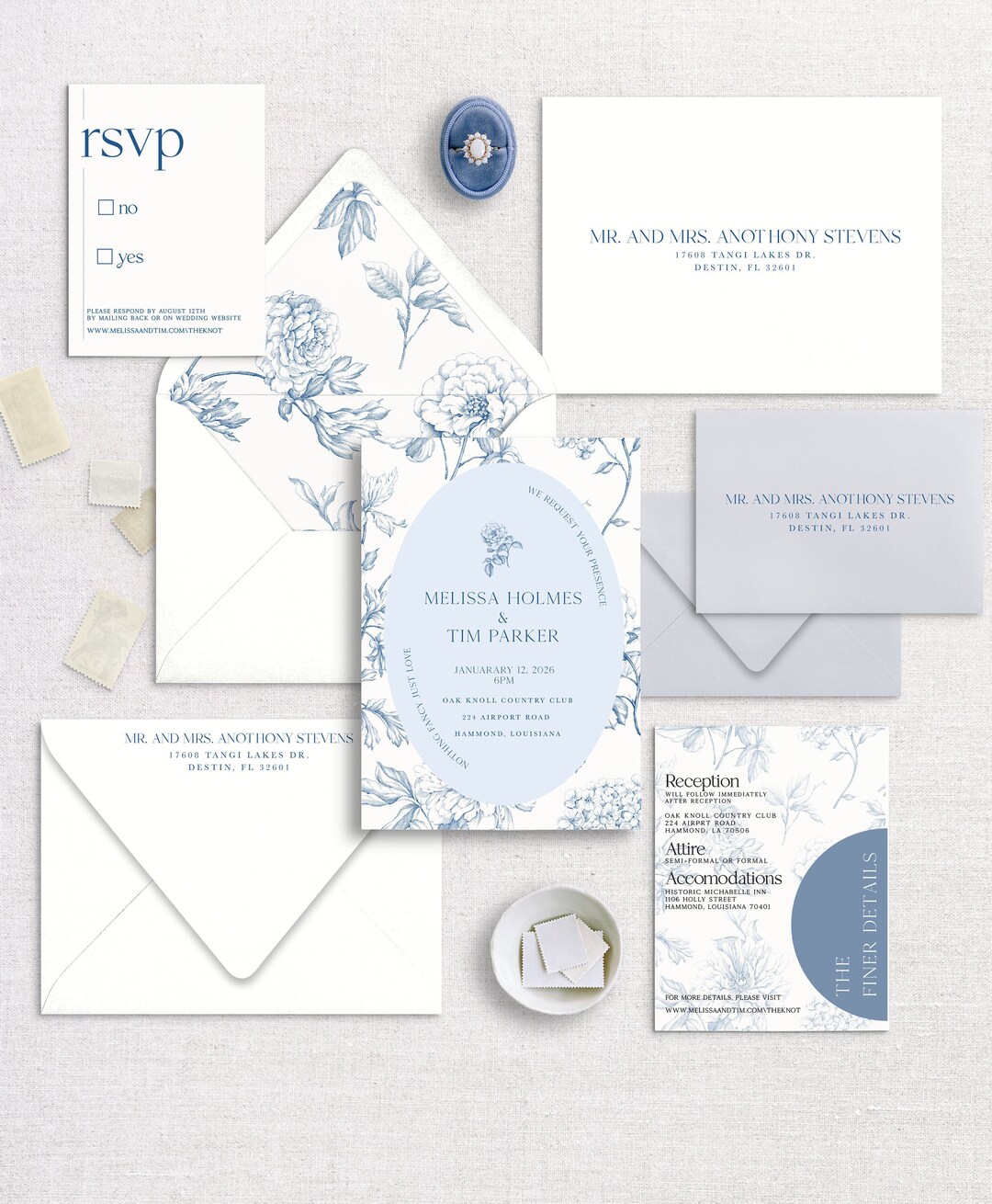Classic Wedding Invitations Formal Wedding Invitation Modern Wedding ...