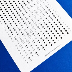 Minimalist Moon Calendar Print A5 Printable - Etsy