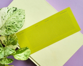 Minimalist Daily Reading Habit Tracker Bookmark - Etsy