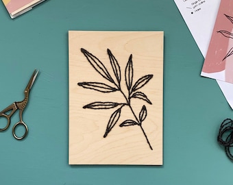 Embroidery on Wood | Etsy