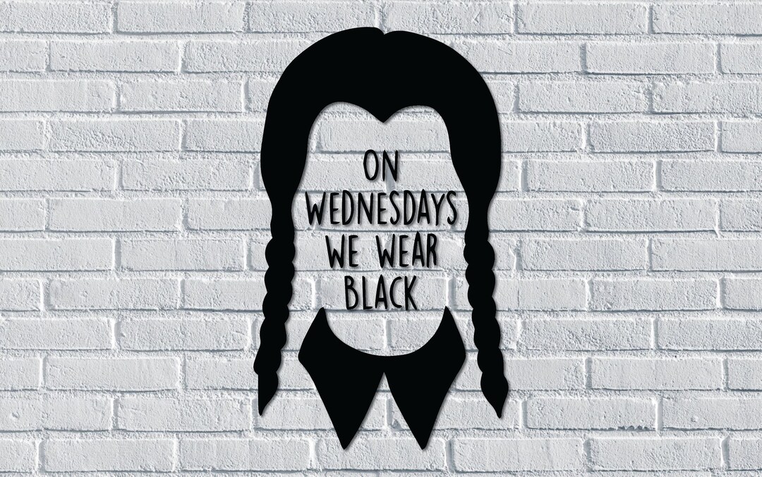 On Wednesdays We Wear Black | Halloween | Spooky Season | Horror ...