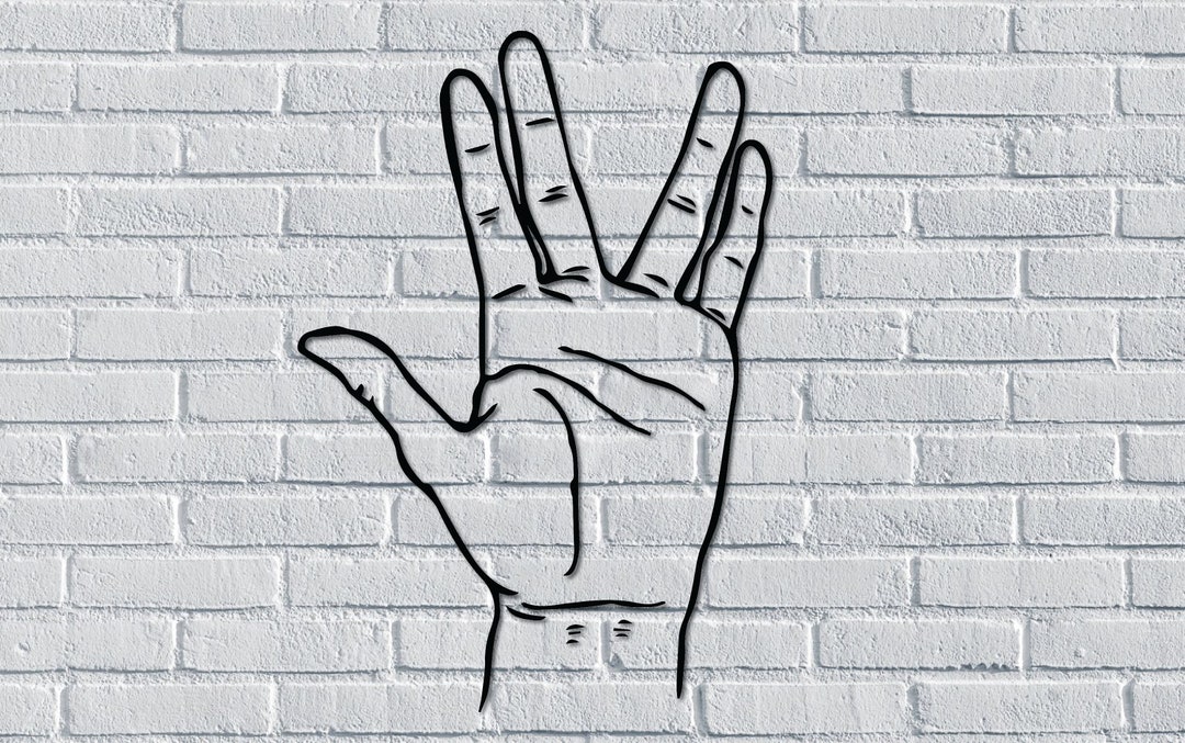 Vulcan Hand | SVG | PNG | DXF | Sublimation | Hoodie | Shirt | Cut - Etsy