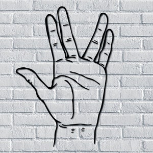 Vulcan Hand | SVG | PNG | DXF | Sublimation | Hoodie | Shirt | Cut - Etsy