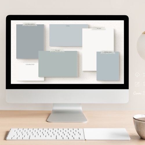 Rustic Boho Desktop Wallpaper Organizer Includes 15 Macbook - Etsy