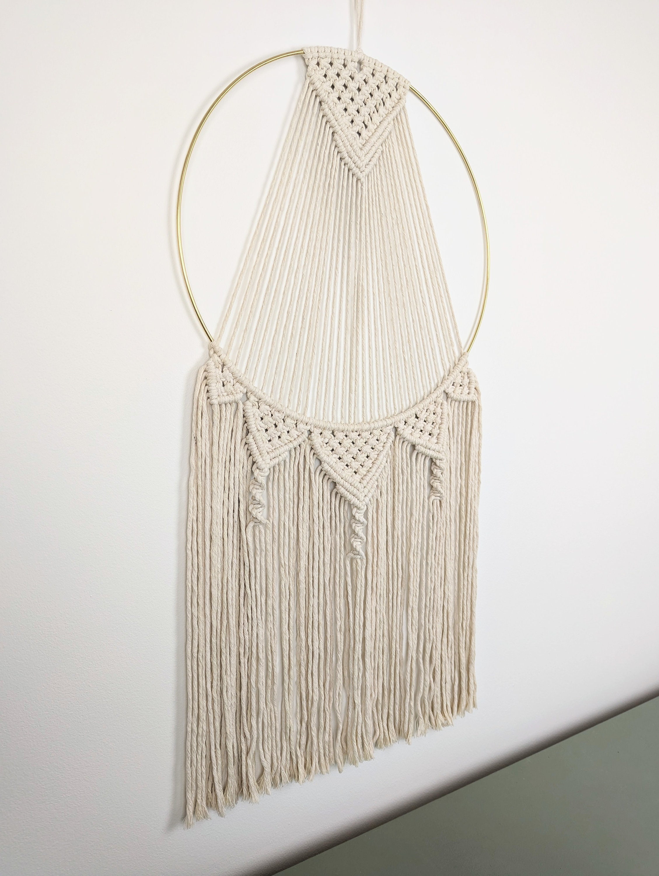 Large Round Macrame Wall Hanging, Bohemian Wall Decor - Etsy