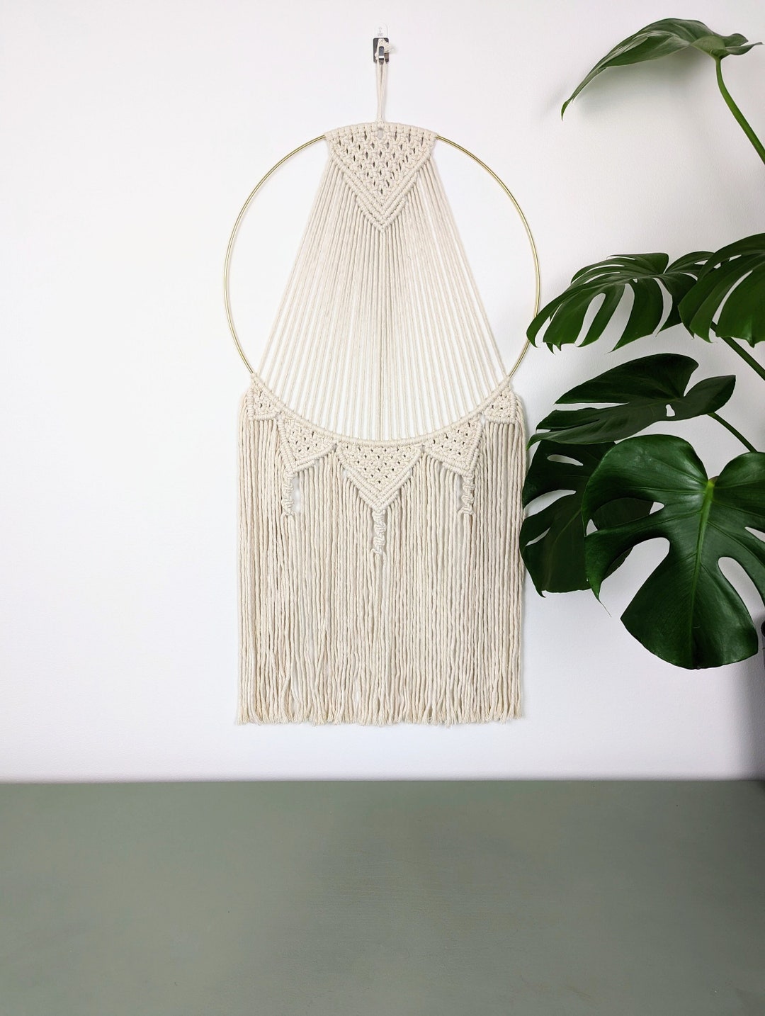 Large Round Macrame Wall Hanging, Bohemian Wall Decor - Etsy