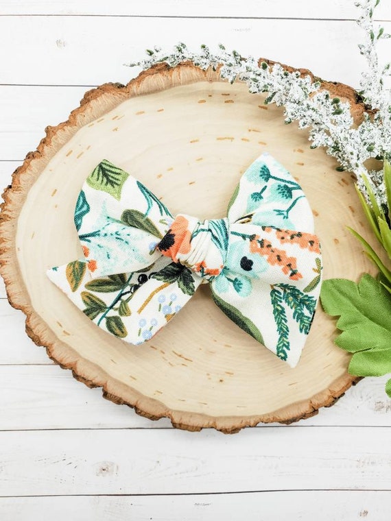 Summer Garden Hair Bow Spring Hair Bow Hair Accessory | Etsy