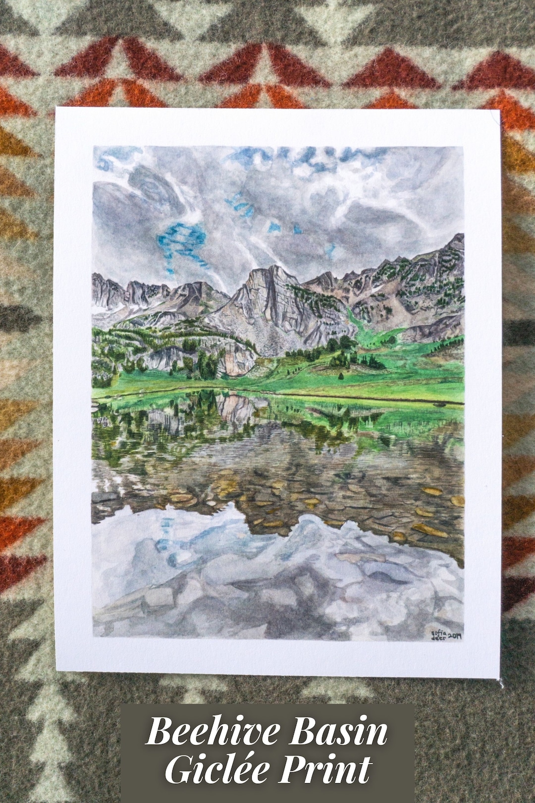 Beehive Basin Watercolor Giclée Print: Big Sky Montana Art - Etsy