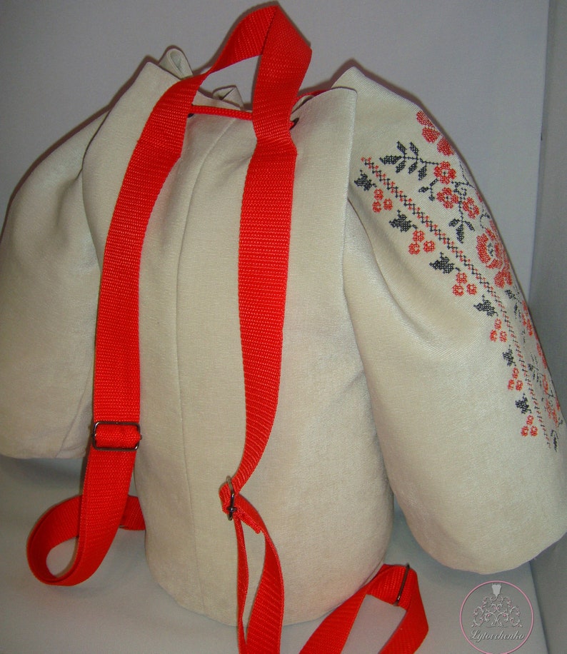 Ukrainian Backpack Stylized as a National Embroidered Shirt Vyshyvanka ...