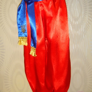 Ukrainian Red Sharovary for Boys. Cossack Style Pants for Children. - Etsy
