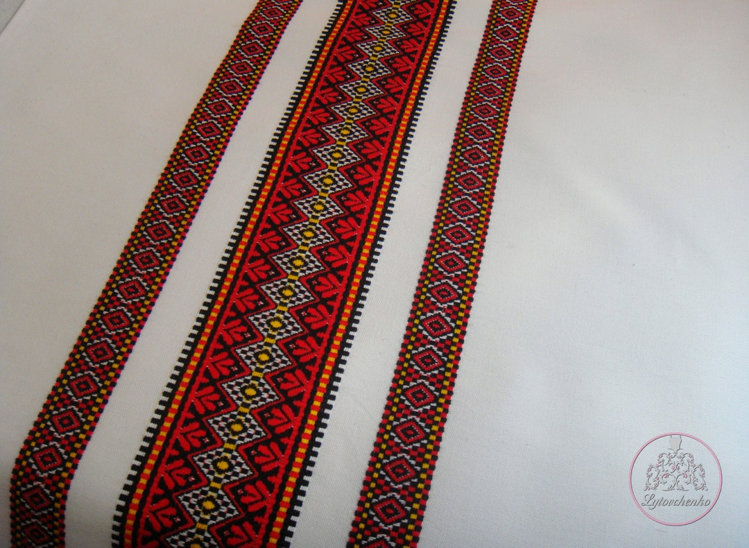 Ukrainian Retro Linen Kitchen 4 Napkins Set - Vintage Folk Ornament ...