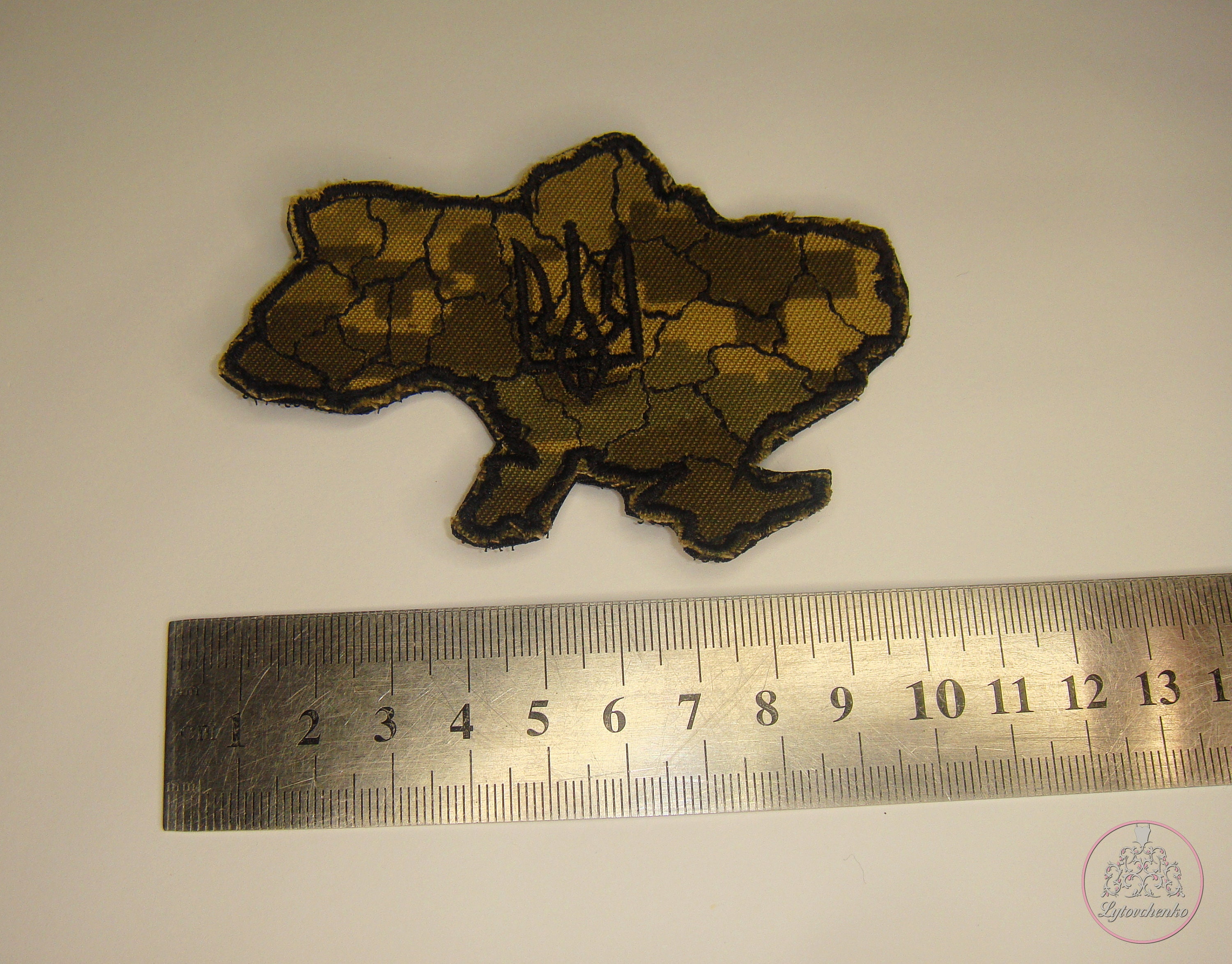 Ukraine Map Hook Patch With All Ukranian Regions and Embroidered Coat ...