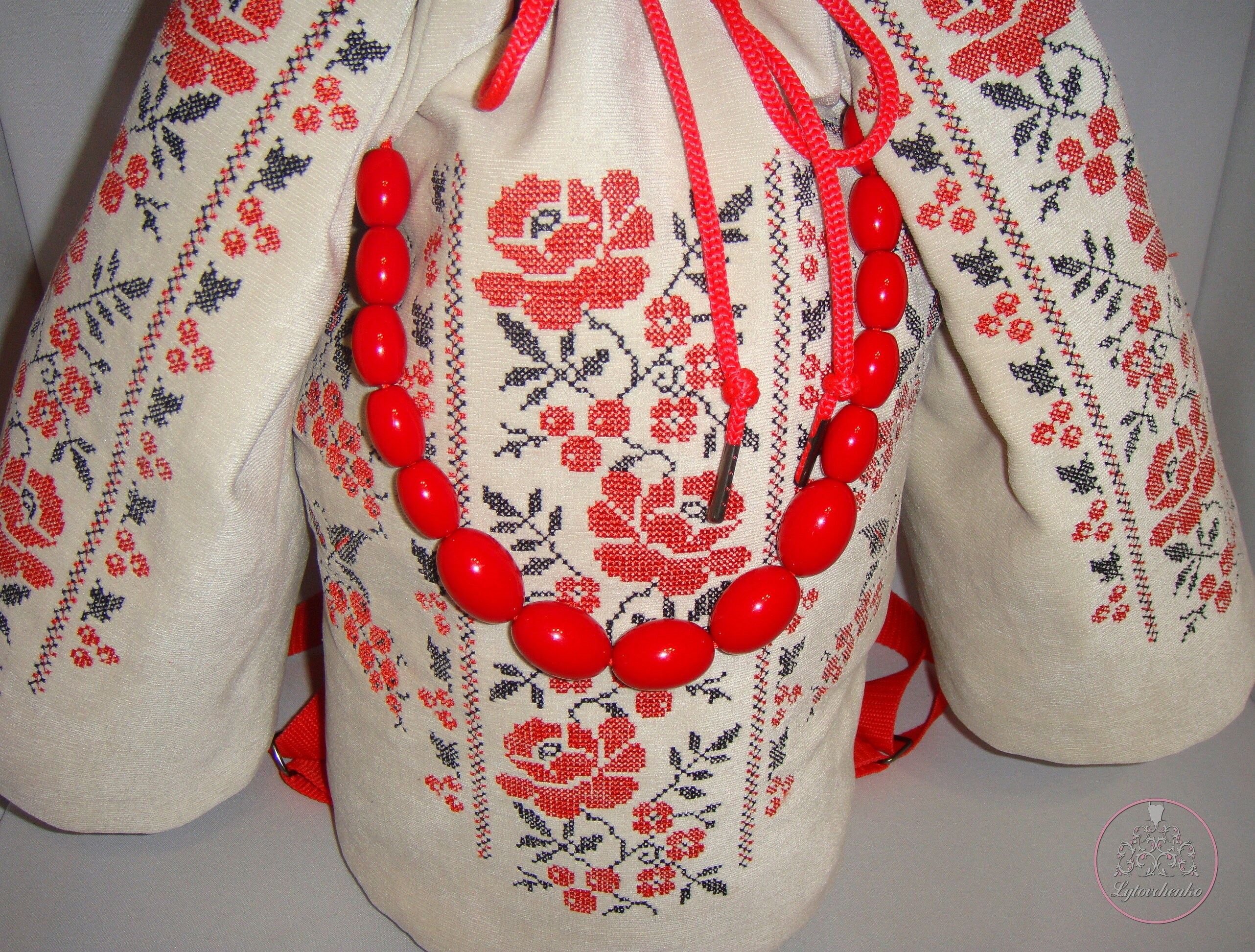 Ukrainian Backpack Stylized as a National Embroidered Shirt Vyshyvanka ...
