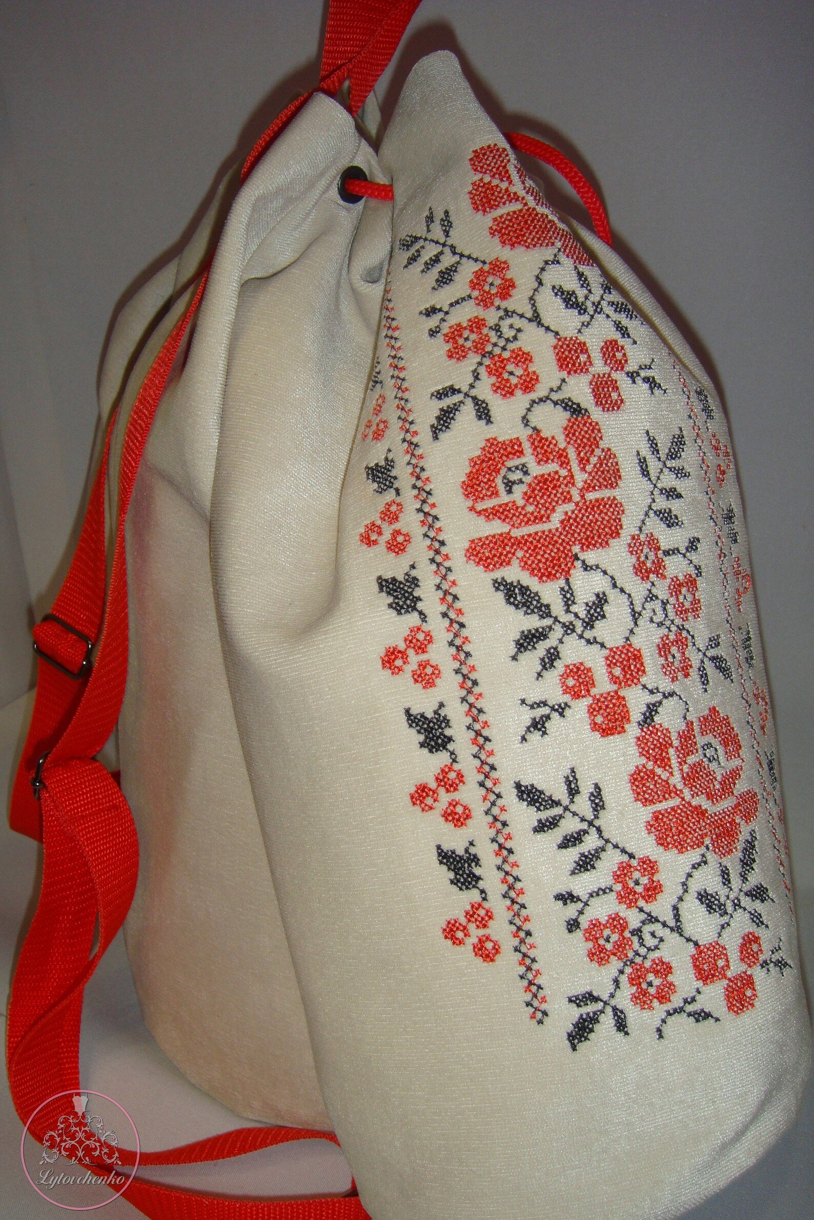 Ukrainian Backpack Stylized as a National Embroidered Shirt Vyshyvanka ...