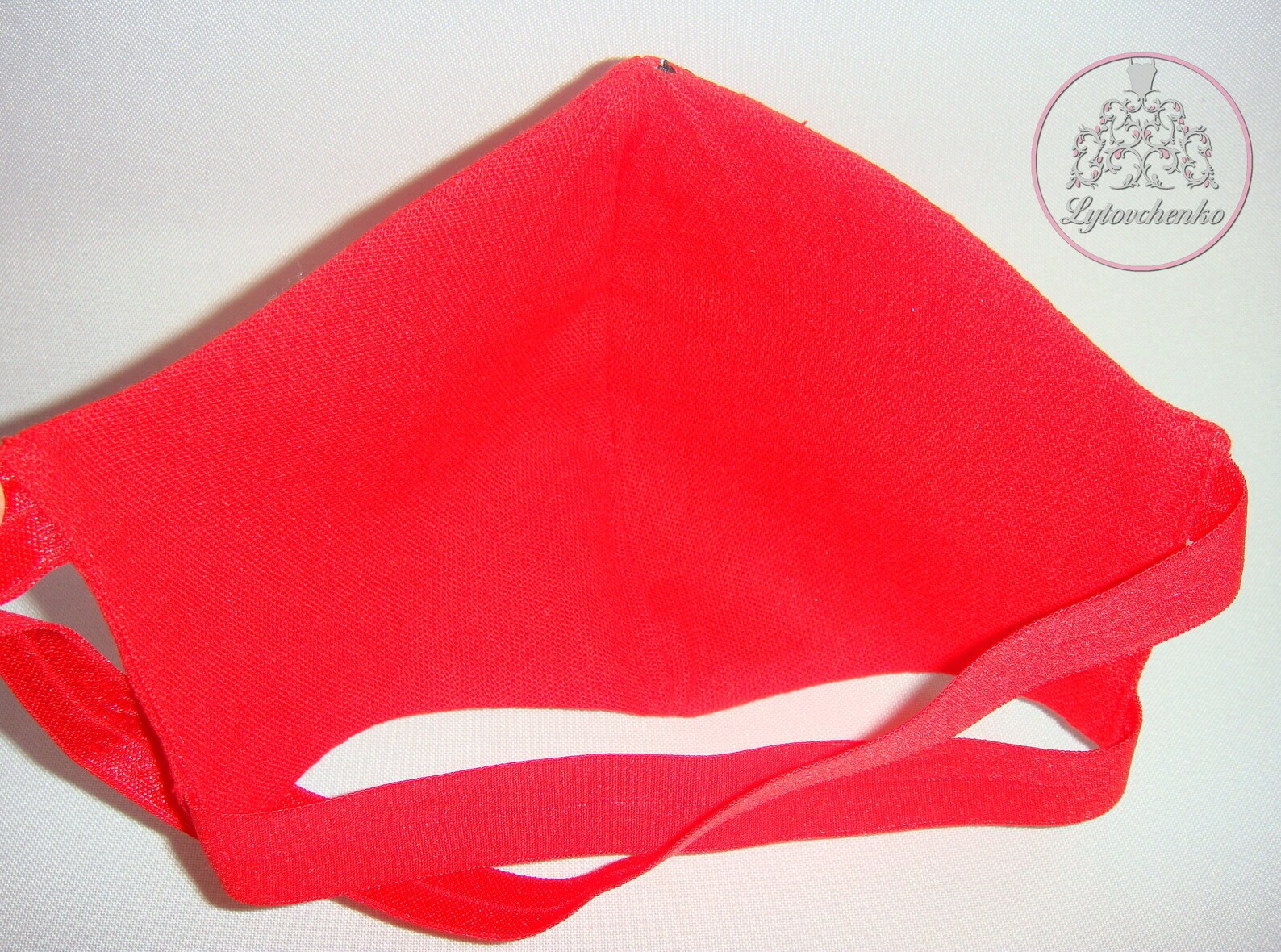 Linen Red Face Mask With Embroidered Folk Ukrainian Cross - Etsy