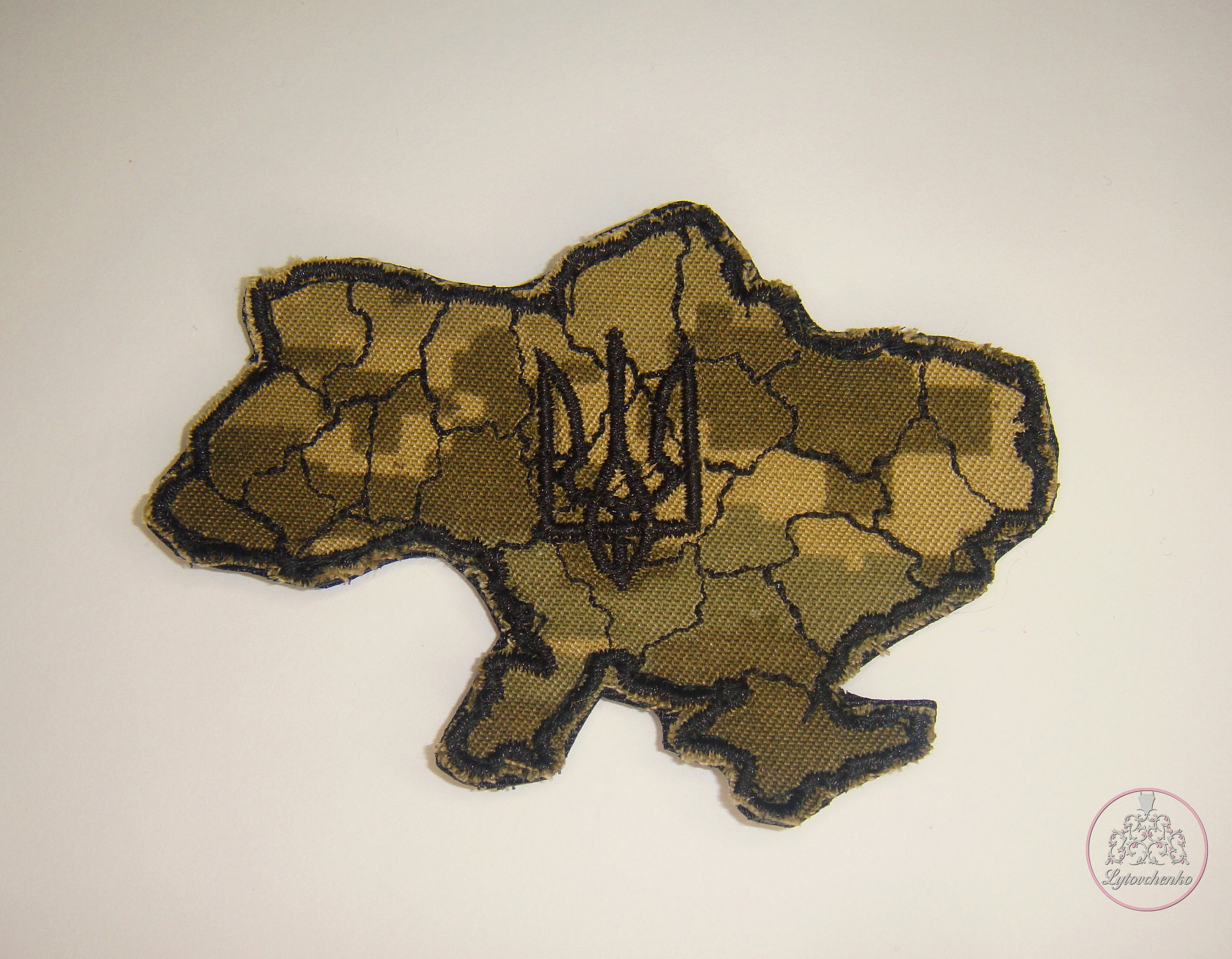Ukraine Map Hook Patch With All Ukranian Regions and Embroidered Coat ...