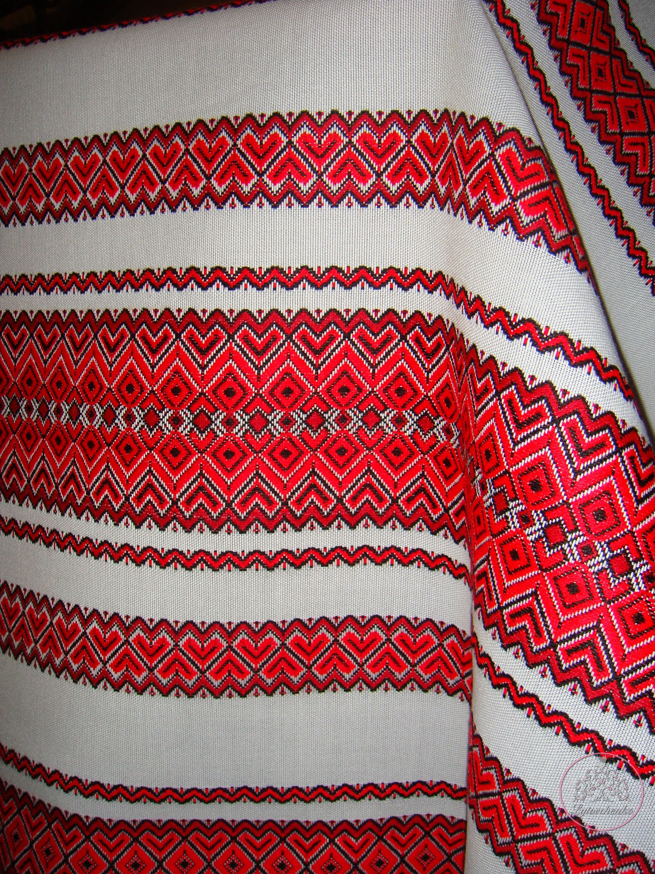 Ukrainian Traditional Tablecloth With Folk Embroidery - Kitchen Decor ...