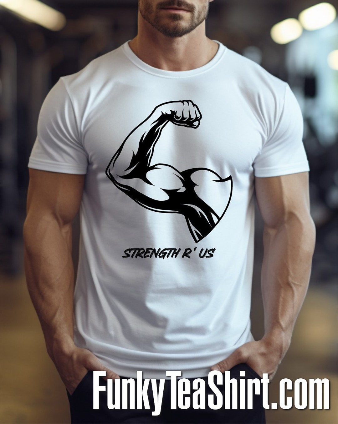 Strength R' Us, Bodybuilding Shirt, Fitness Apparel, Muscle Tee ...