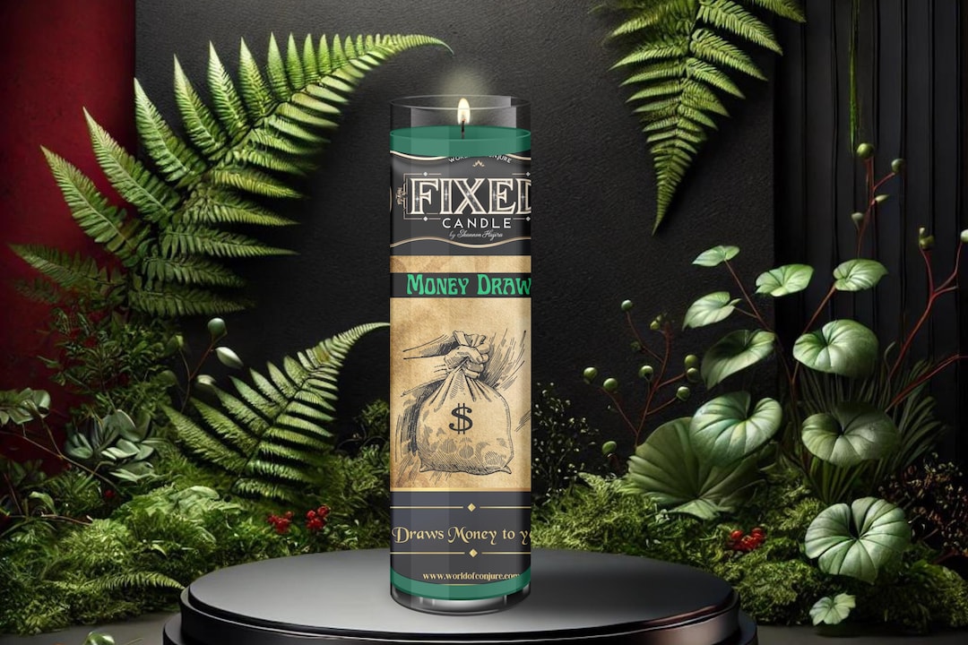 Money Drawing Candle | Attract Wealth, Luck & Prosperity | Fixed ...