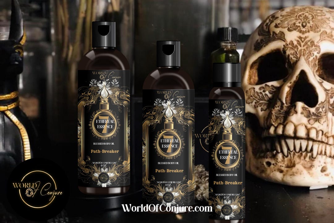 7 Path Breaker Conjure Body Oil | Bottle. Seven Spells. A Money-movin ...