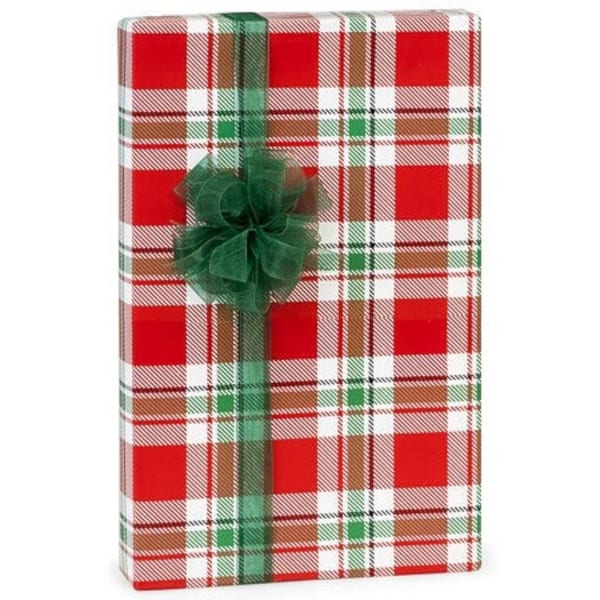 Plaid Christmas Wrapping Paper - Etsy