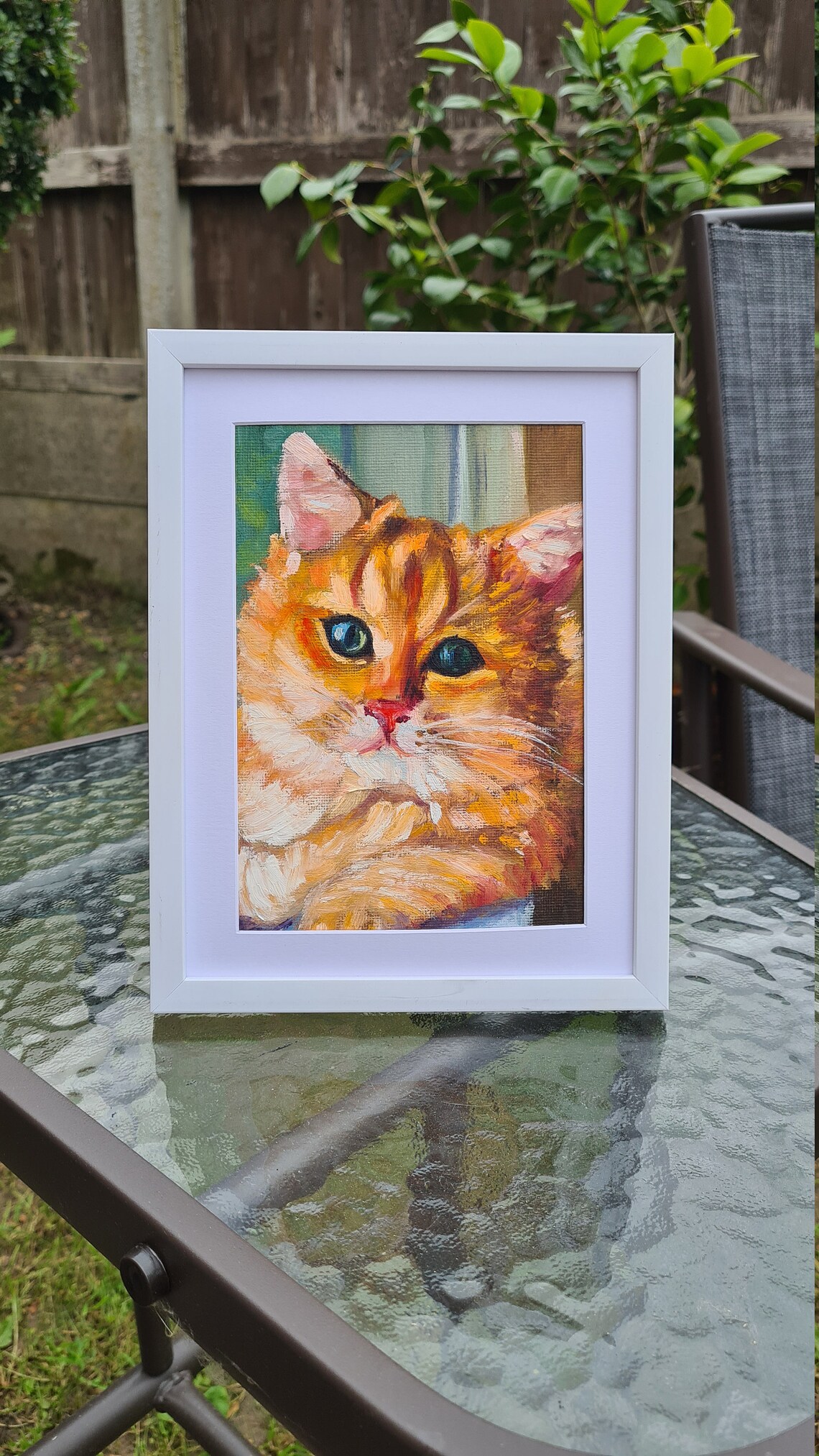 Ginger Cat Oil Painting original Art Ginger Pet Artwork - Etsy