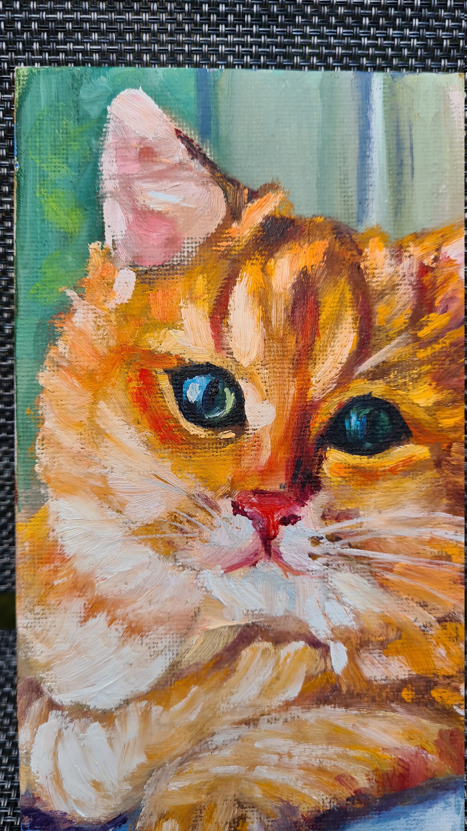 Ginger Cat Oil Painting original Art Ginger Pet Artwork - Etsy