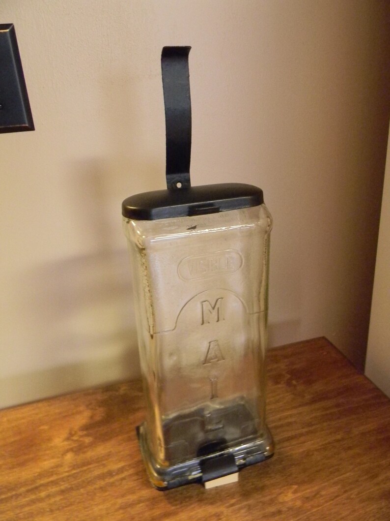 Vintage Glass Visible Mailbox George F. Collins & Co | Etsy