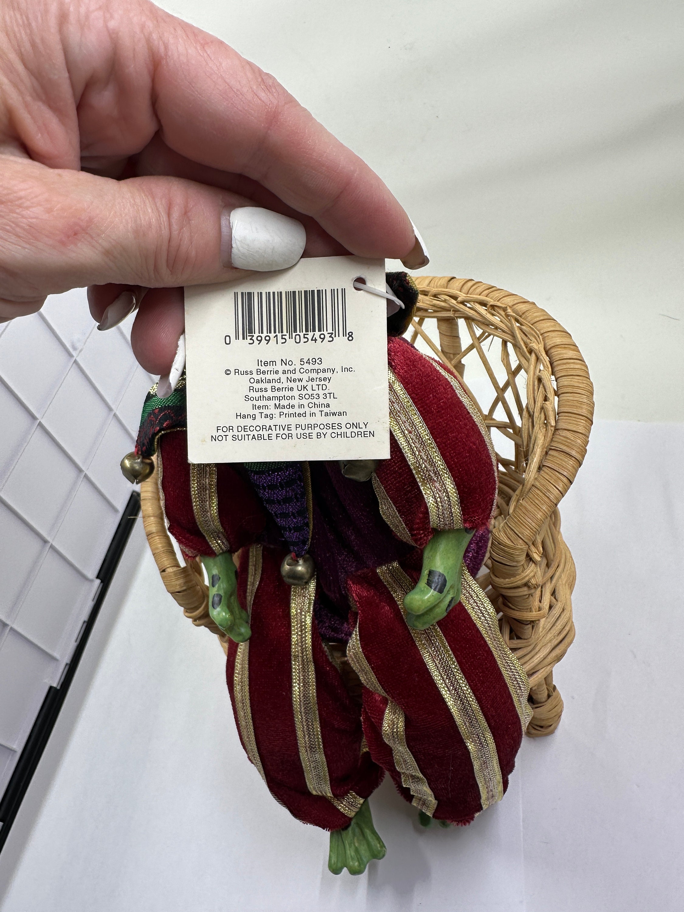 Vintage Russ Berrie A Royal Winterfest Jester Frog Jester Frog Prince ...