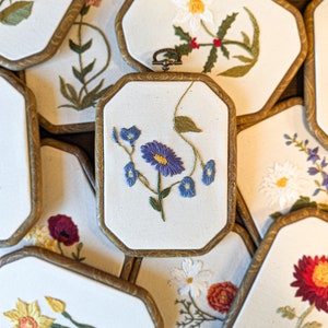 September Birth Flower Embroidery Design, Aster and Morning Glory ...