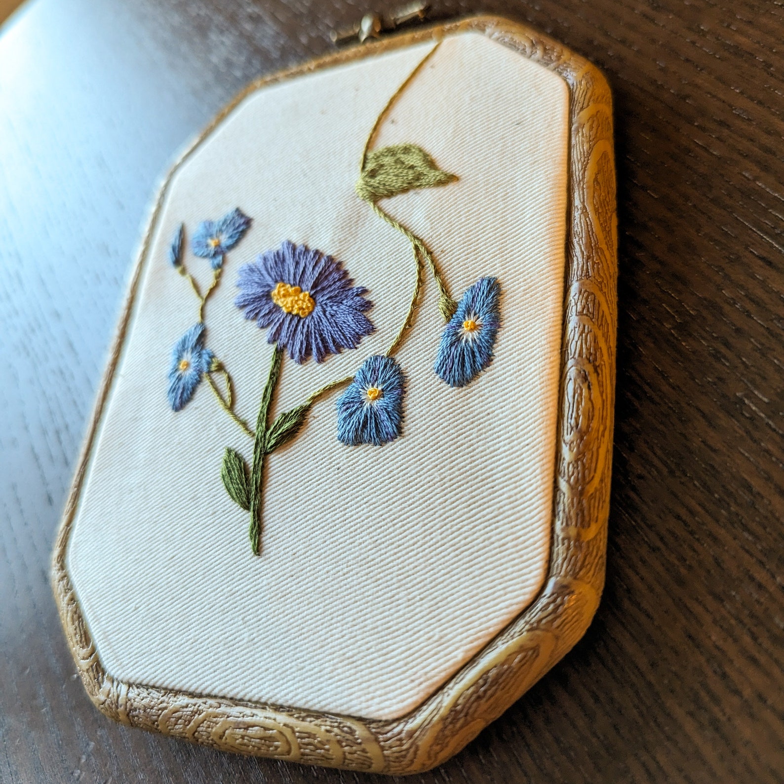 September Birth Flower Embroidery Design, Aster and Morning Glory ...