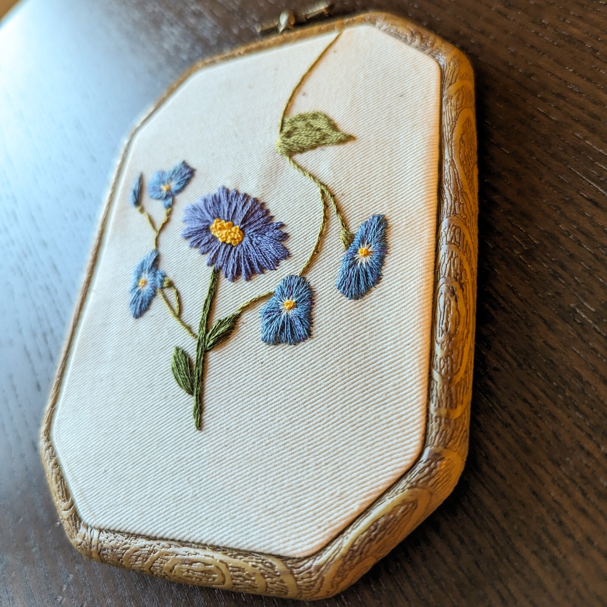 September Birth Flower Embroidery Design, Aster and Morning Glory ...