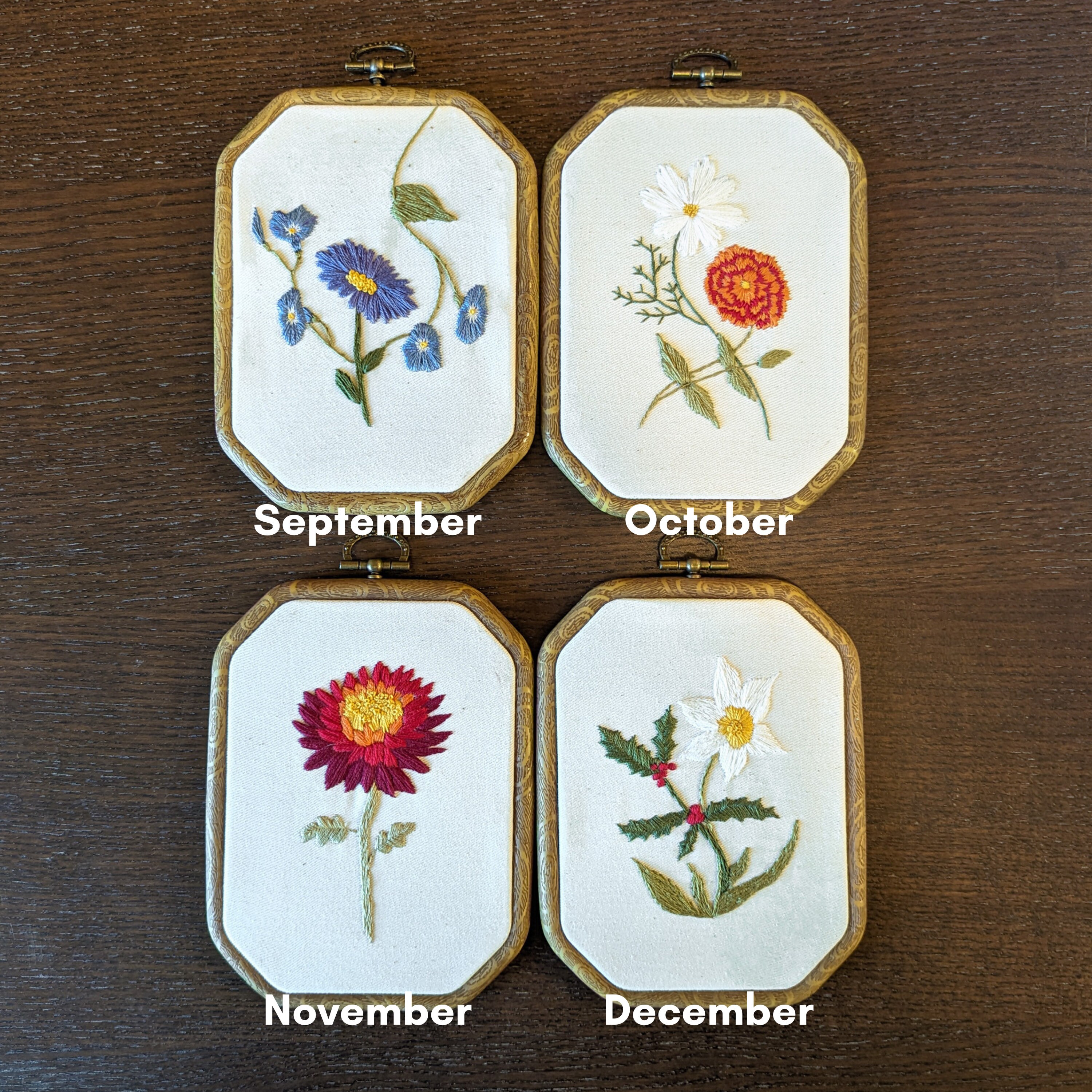 Birth Flower Embroidery Pattern Bundle Digital Pattern PDF Beginner ...