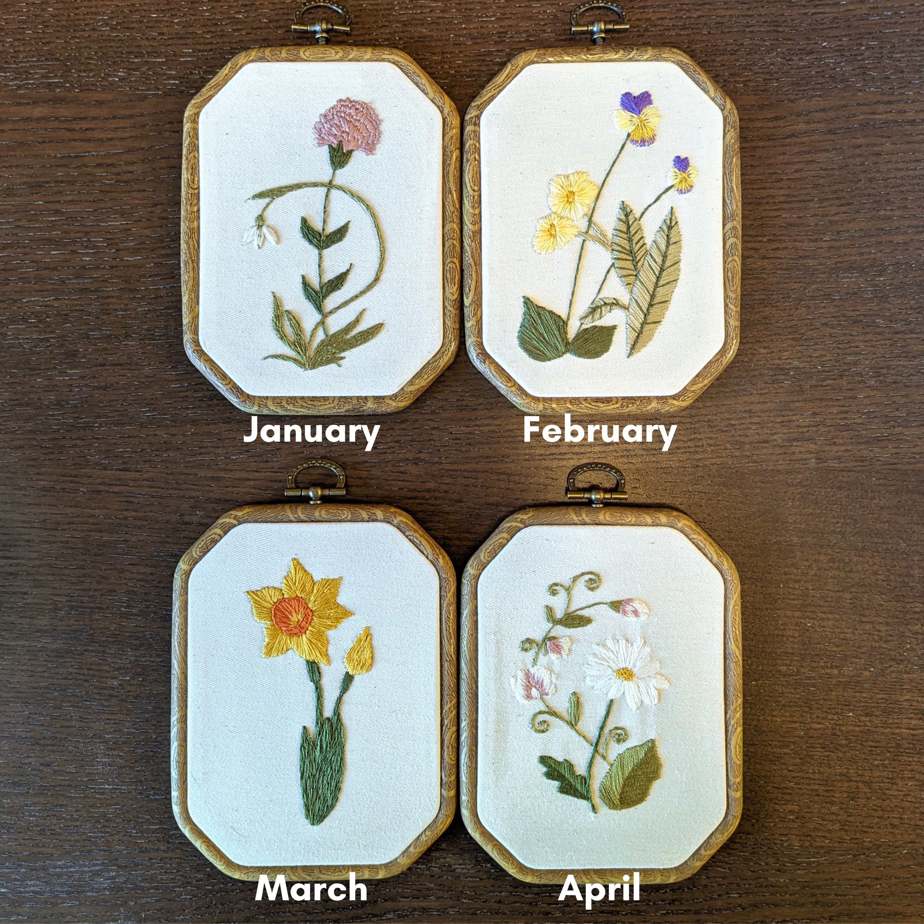 Birth Flower Embroidery Pattern Bundle - Digital Pattern PDF - Beginner ...