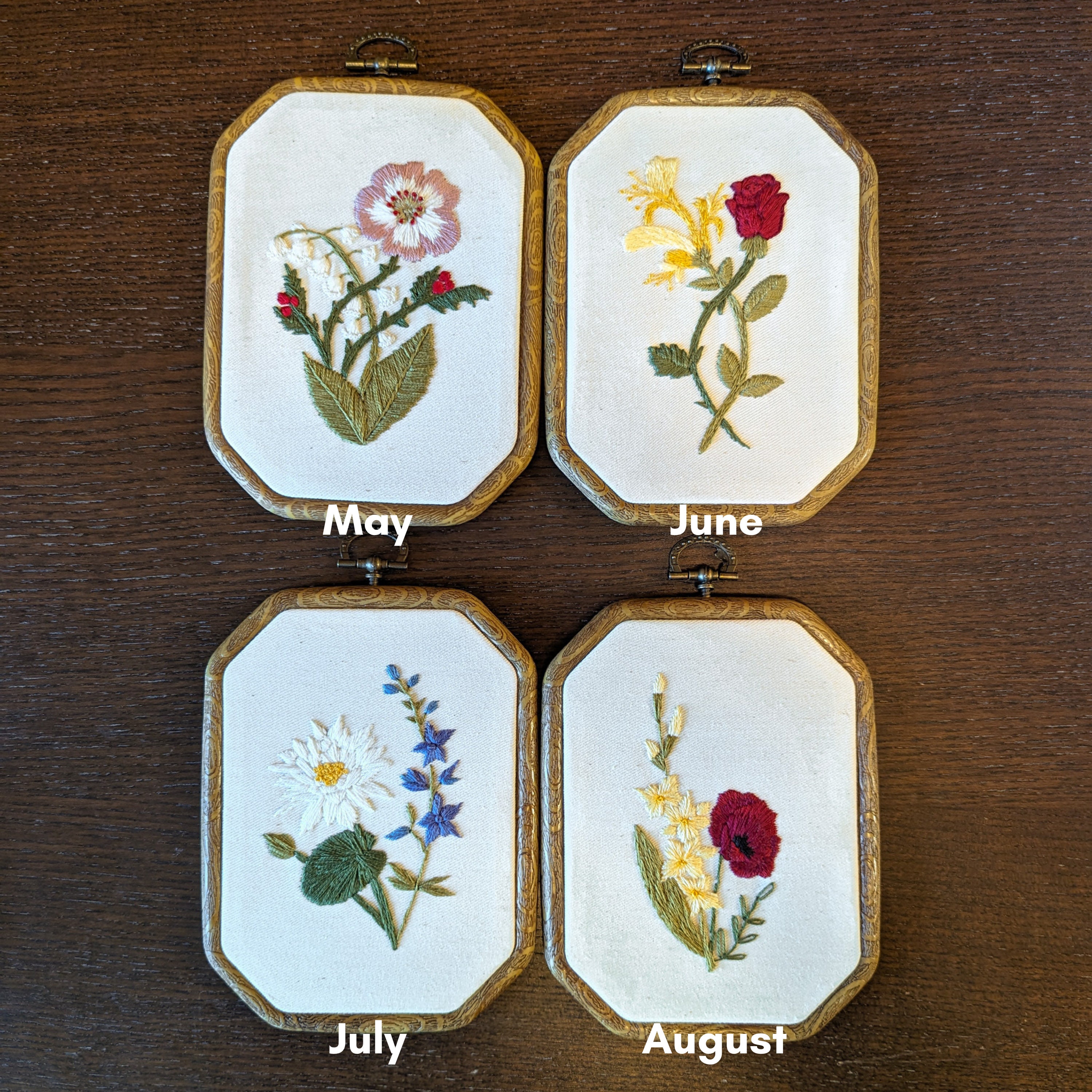 Birth Flower Embroidery Pattern Bundle Digital Pattern PDF Beginner ...