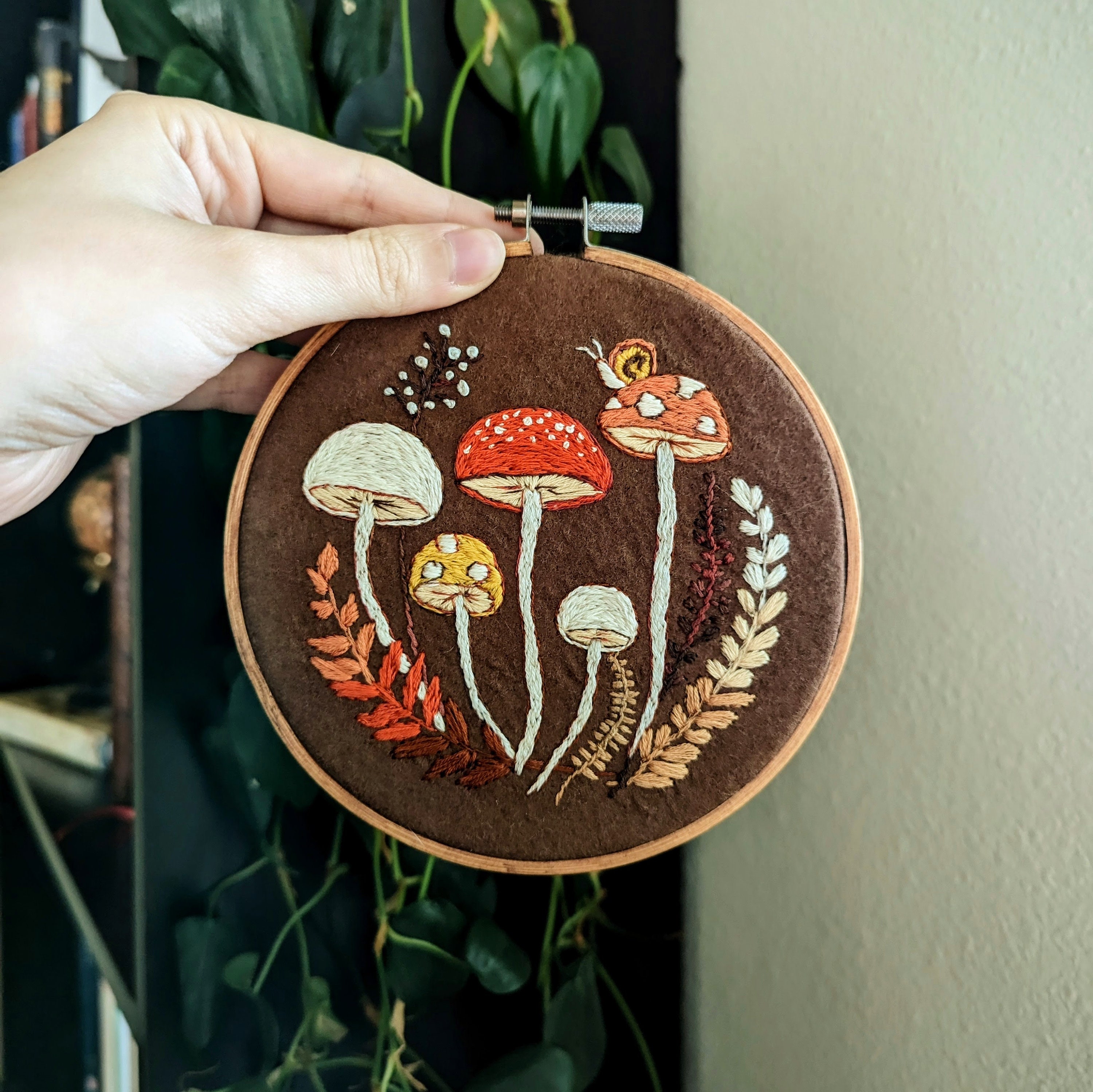 Autumn Mushroom Embroidery Pattern, Beginner DIY (PDF Pattern) - Etsy