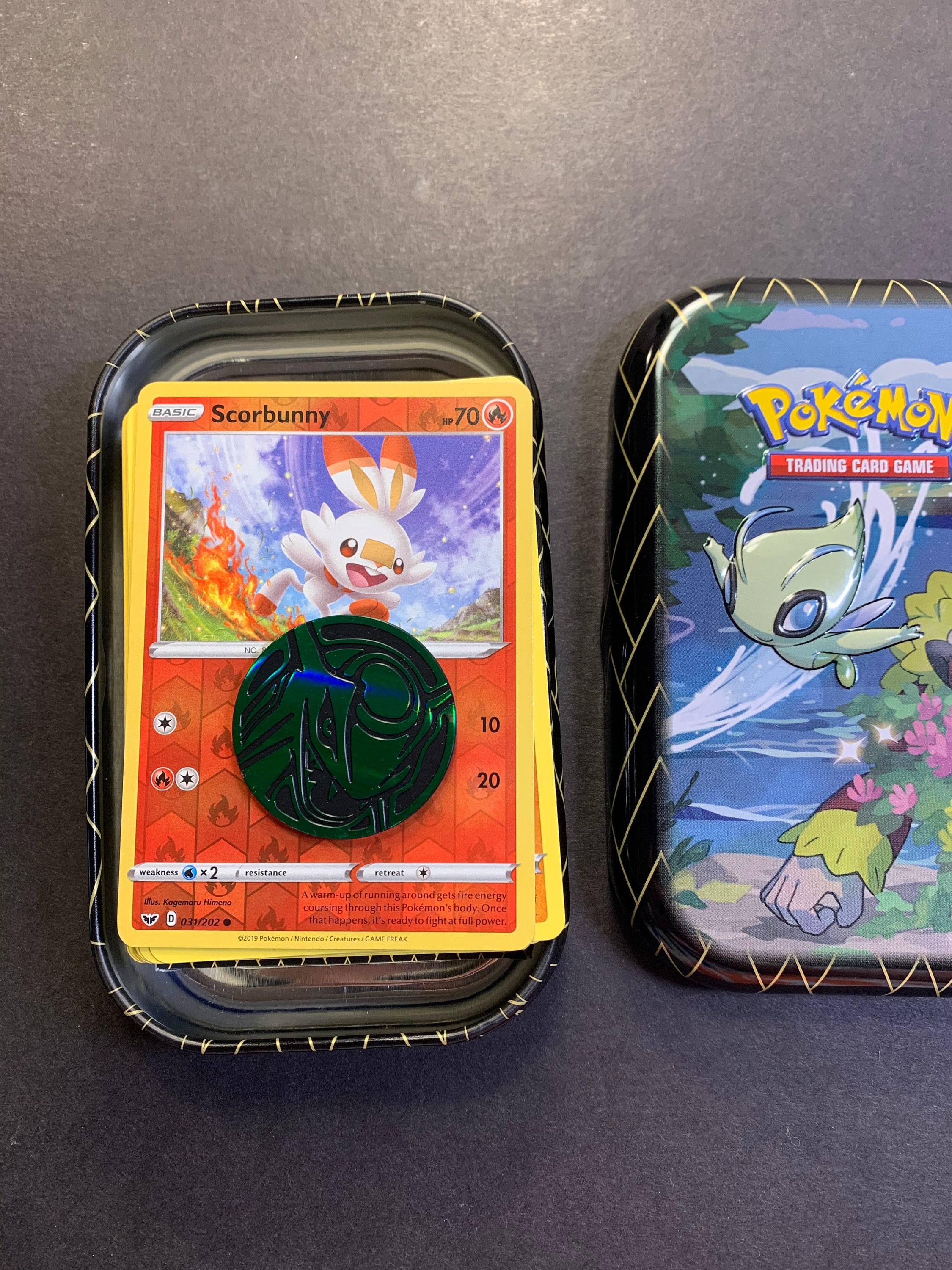 50 Official Pokemon Cards Plus Tin and Coin | Etsy
