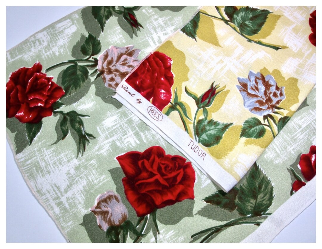 2 Red Rose Sample Pieces Tudor Red Rose by Hees - Etsy
