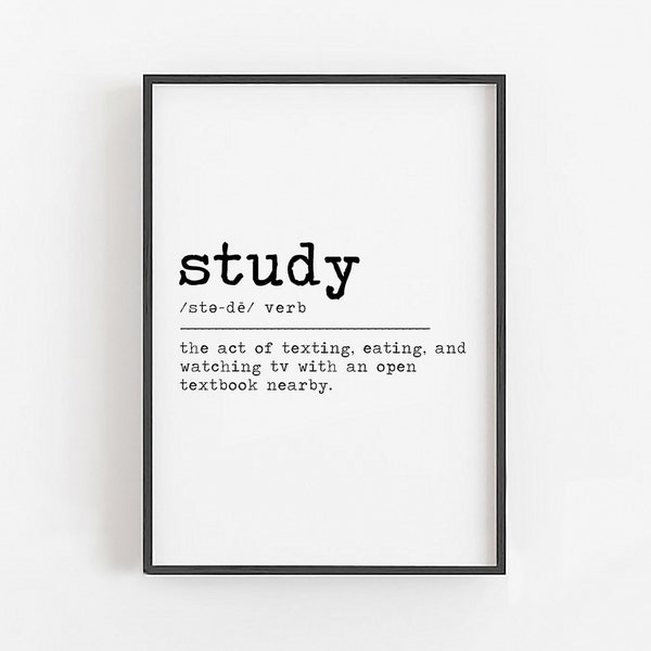 Study Room Wall Art - Etsy