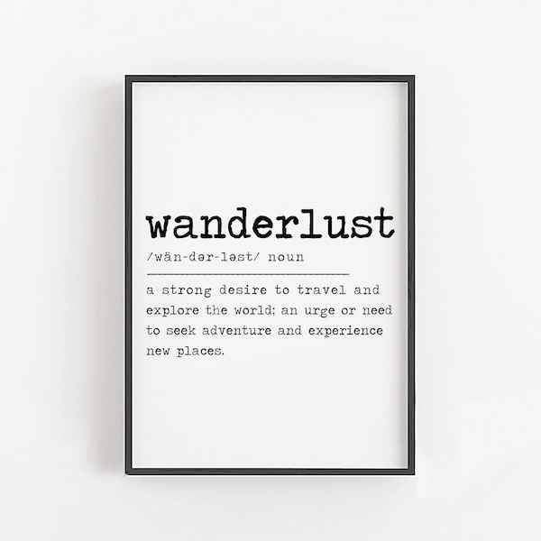 Wanderlust Print - Etsy