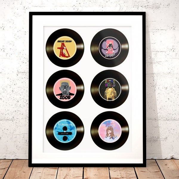 Personalised Vinyl Record Wall Art - Etsy