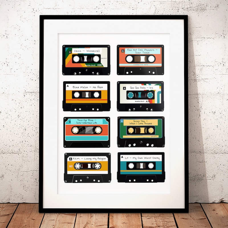 Cassette Tape Wall Art - Etsy