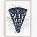 Slice Slice Baby Sign · Printable Kitchen Wall Art · Funny Kitchen ...