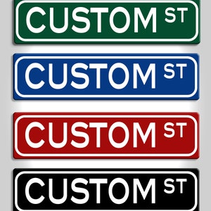 Custom Street Sign Metal • Personalized Metal Street Sign Custom ...