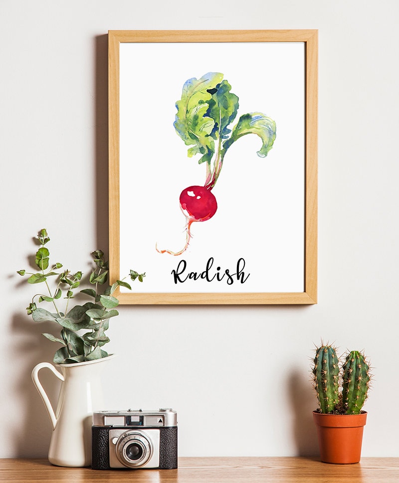 Vegetable Prints Set of 10 Vegetable Printables Kitchen - Etsy