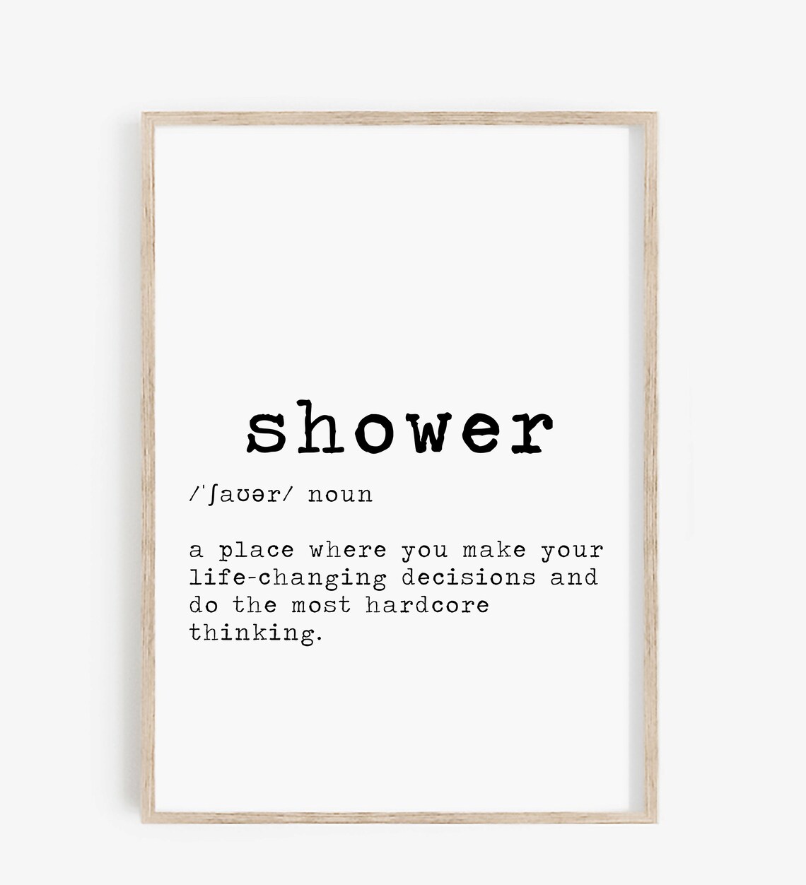 Shower Definition · Funny Bathroom Signs • Funny Bathroom Wall Decor ...