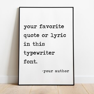 Custom Quote Print • Custom Wall Art • Custom Quote Poster • Custom ...