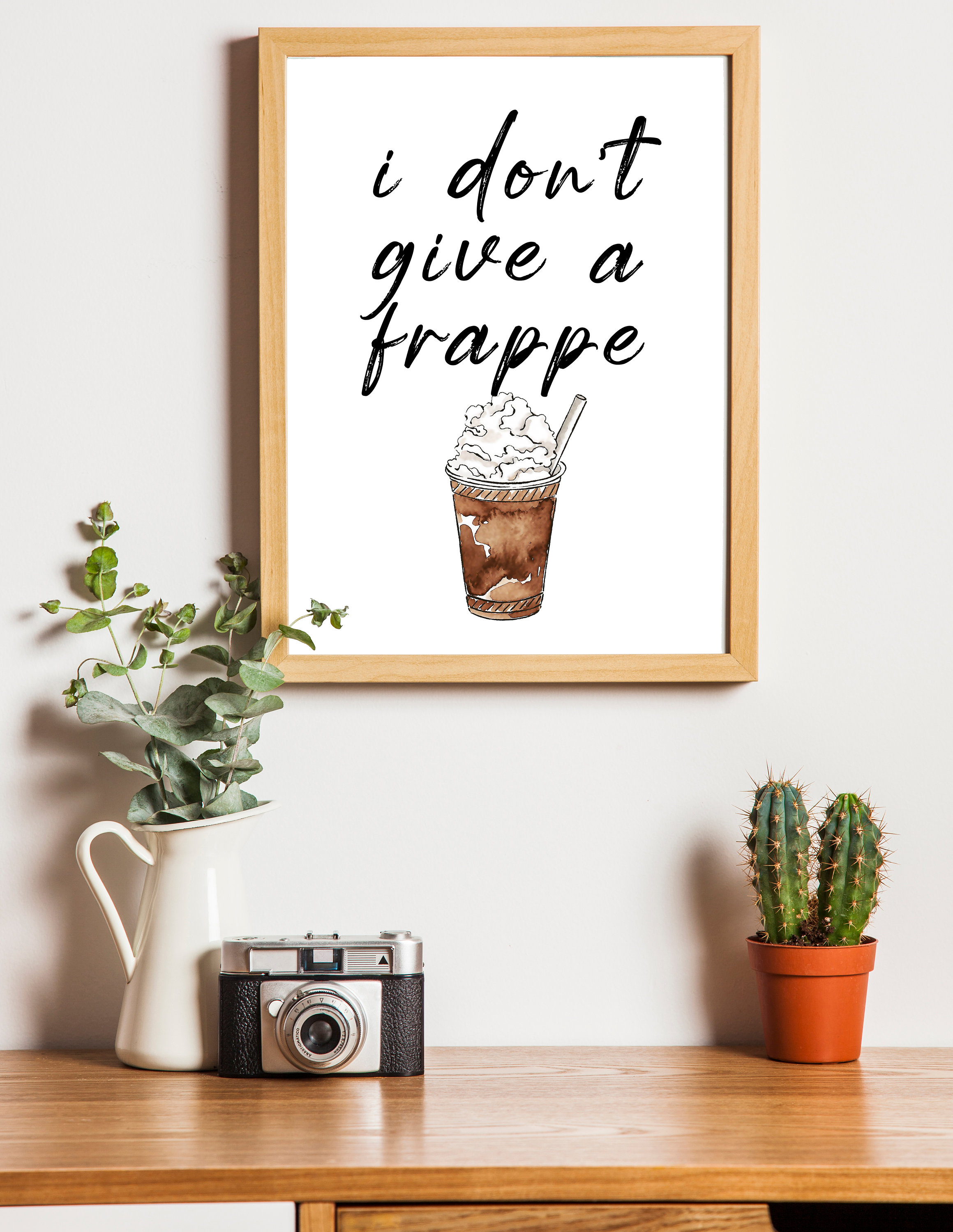 I Don't Give a Frappe Funny Coffee Sign Decor Coffee - Etsy Australia
